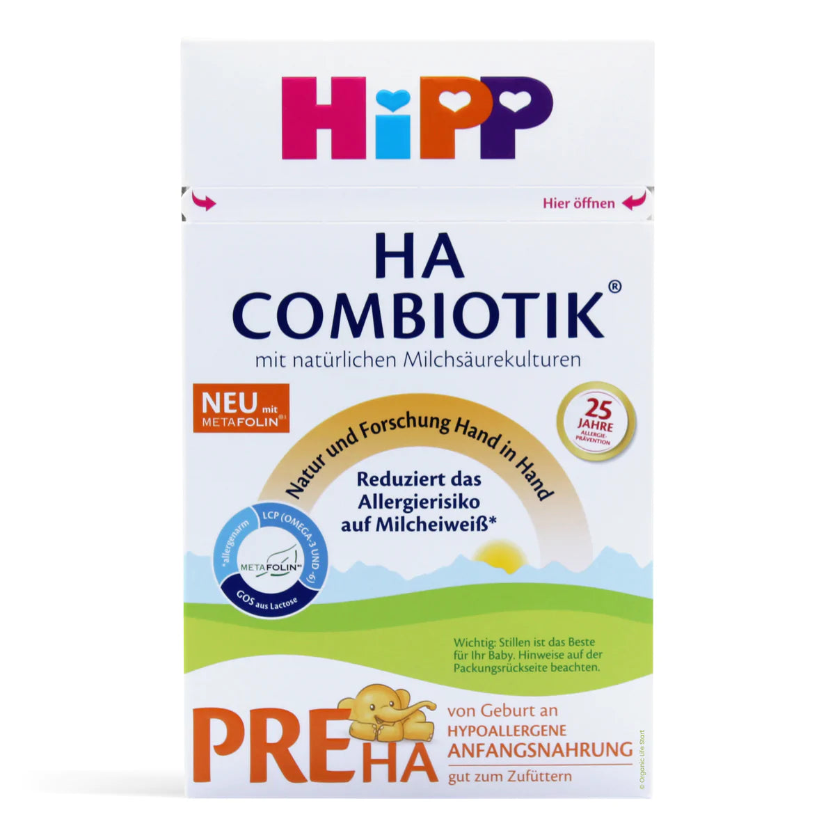 HiPP Hypoallergenic Combiotik PRE Milk Powder - All-Natural Formula for ...